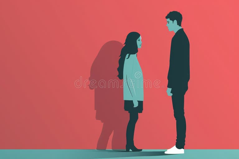 Avoidant Attachment Concept with Distant Behavior, Emotional Detachment ...