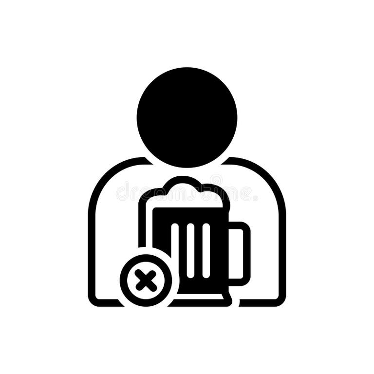 Black Solid Icon for Avoided, Refuse and Reject Stock Vector ...