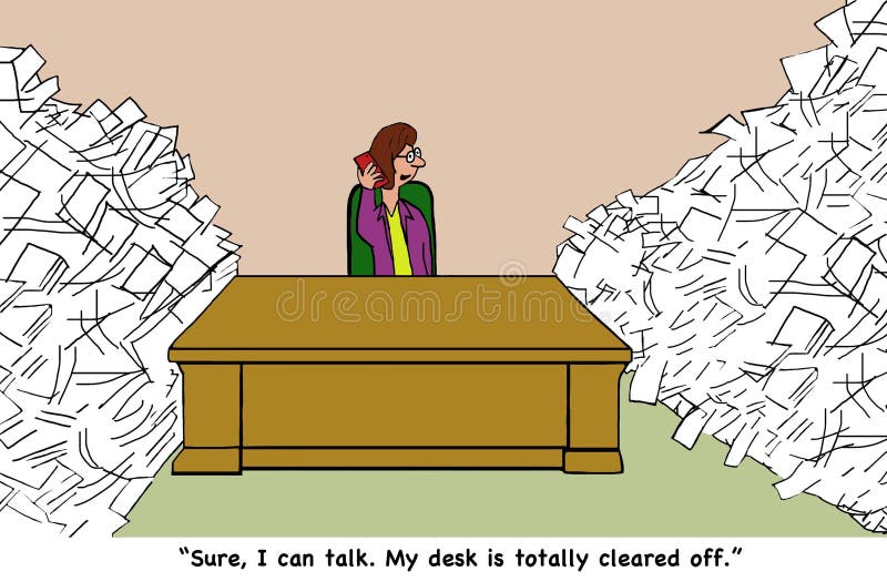 Avoiding Work stock illustration. Illustration of stacks - 68113428