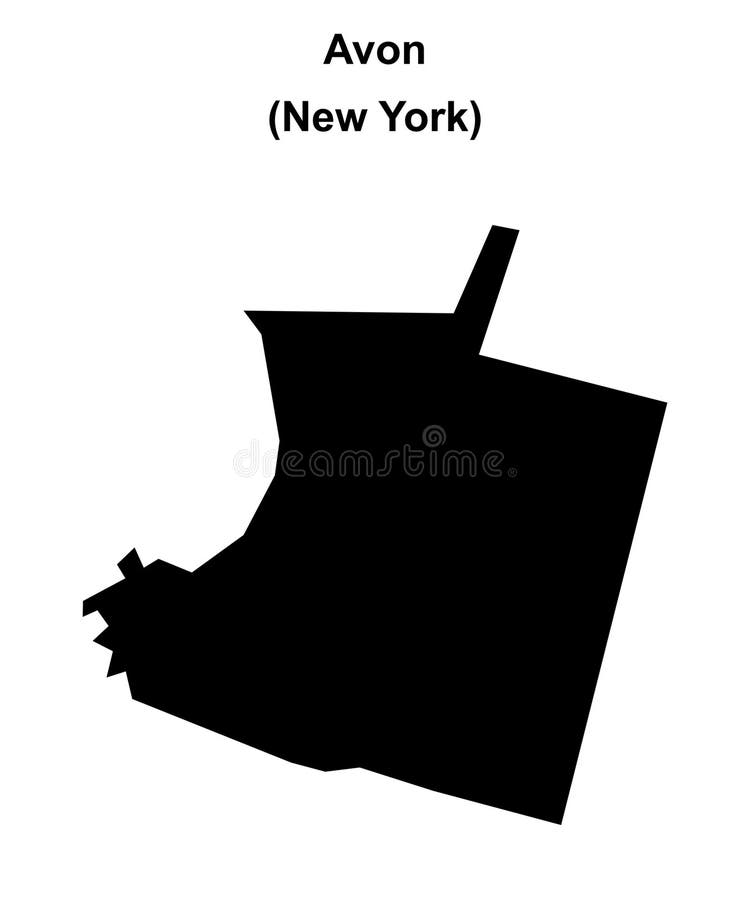 Avon outline map stock vector. Illustration of infographics - 387613297