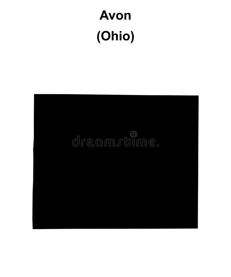 Avon outline map stock vector. Illustration of shape - 357491078