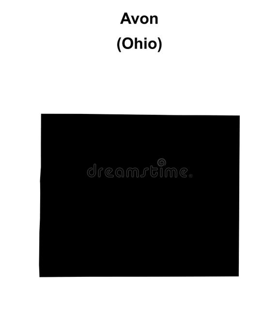 Avon outline map stock vector. Illustration of shape - 357491078