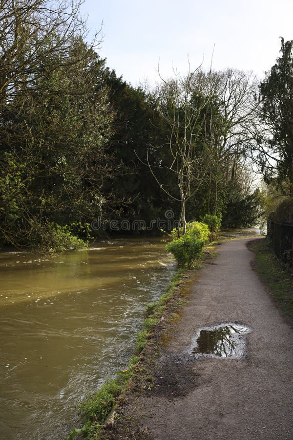 The Avon River Flowing through Salisbury City Stock Image - Image of ...