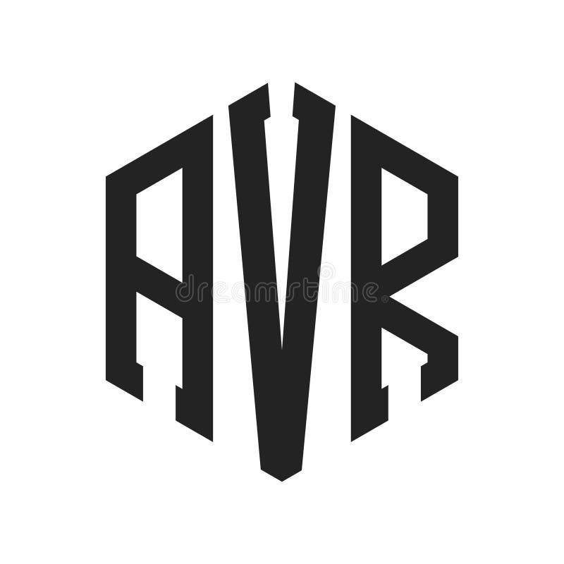 AVR Logo Design. Initial Letter AVR Monogram Logo Using Hexagon Shape ...