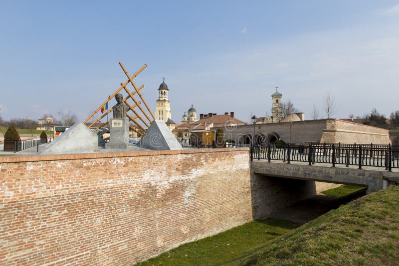 Avram Iancu Statue from Alba Iulia Citadel Editorial Stock Image ...