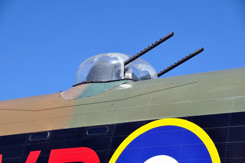 Avro Lancaster gun turrets stock image. Image of dambuster - 15544213