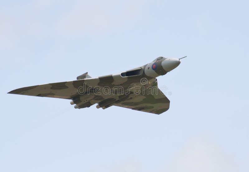 Vulcan fly-by stock photo. Image of bombcompartment - 184999076