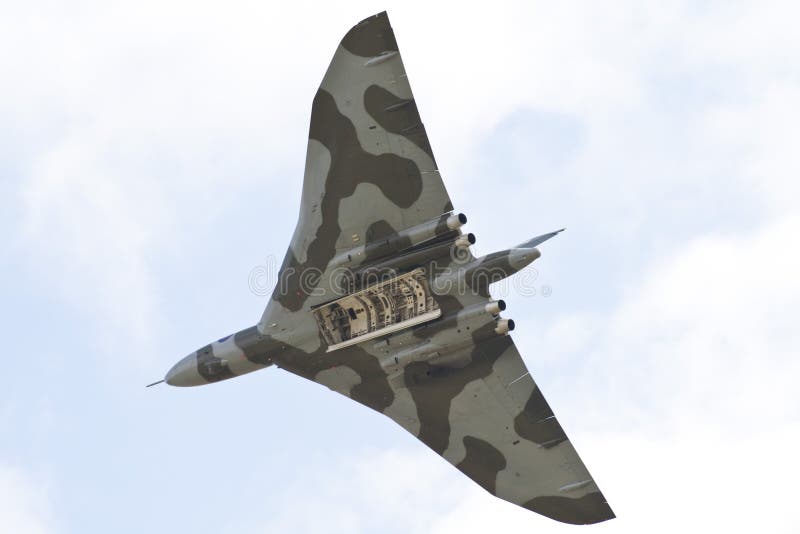 Vulcan fly-by editorial stock photo. Image of bomber - 184999083
