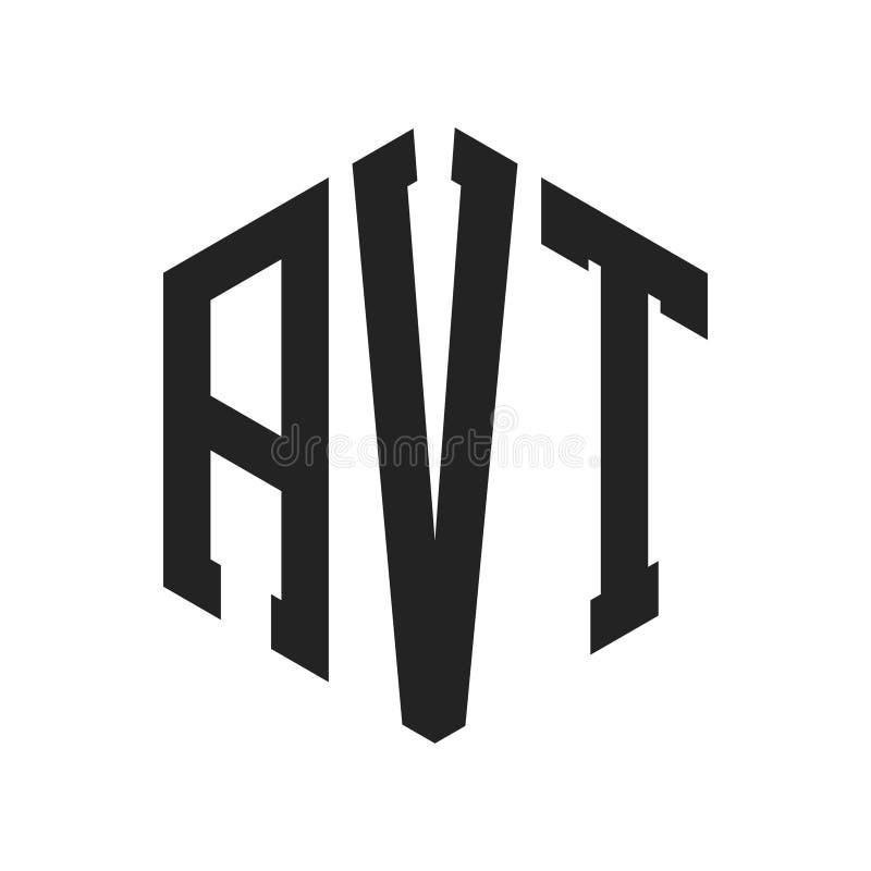 AVT Logo Design. Initial Letter AVT Monogram Logo Using Hexagon Shape ...