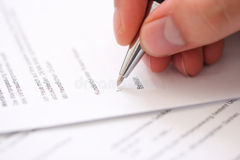 Avtal fotografering för bildbyråer. Bild av händer, begrepp - 22710083