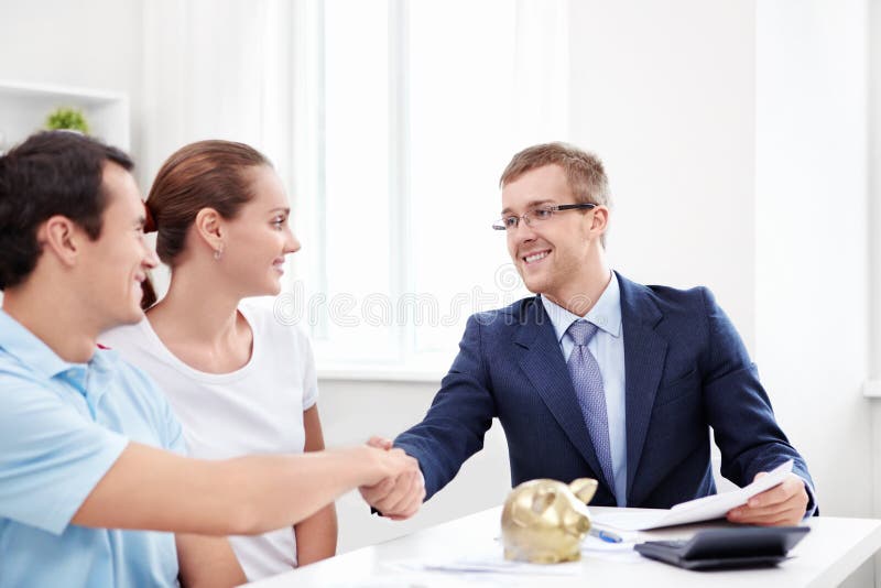 Avtal arkivfoto. Bild av flicka, inomhus, investering - 23817222