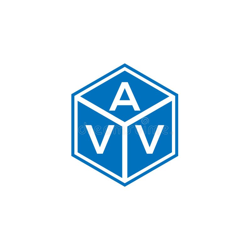 AVV Letter Logo Design on Black Background. AVV Creative Initials ...