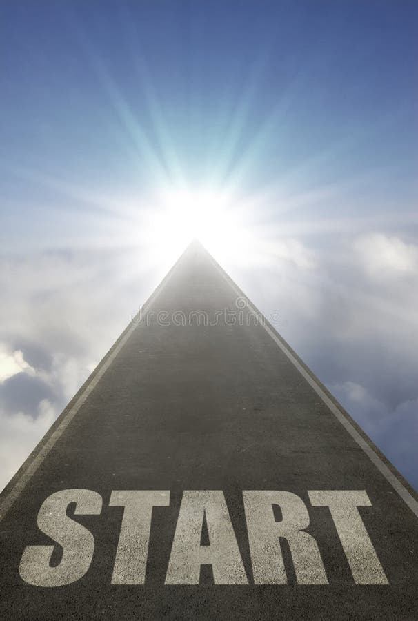 Avvii la strada aperta immagine stock. Immagine di fresco - 60167567