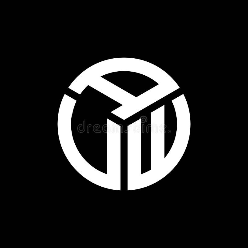 AVW Letter Logo Design on Black Background. AVW Creative Initials ...