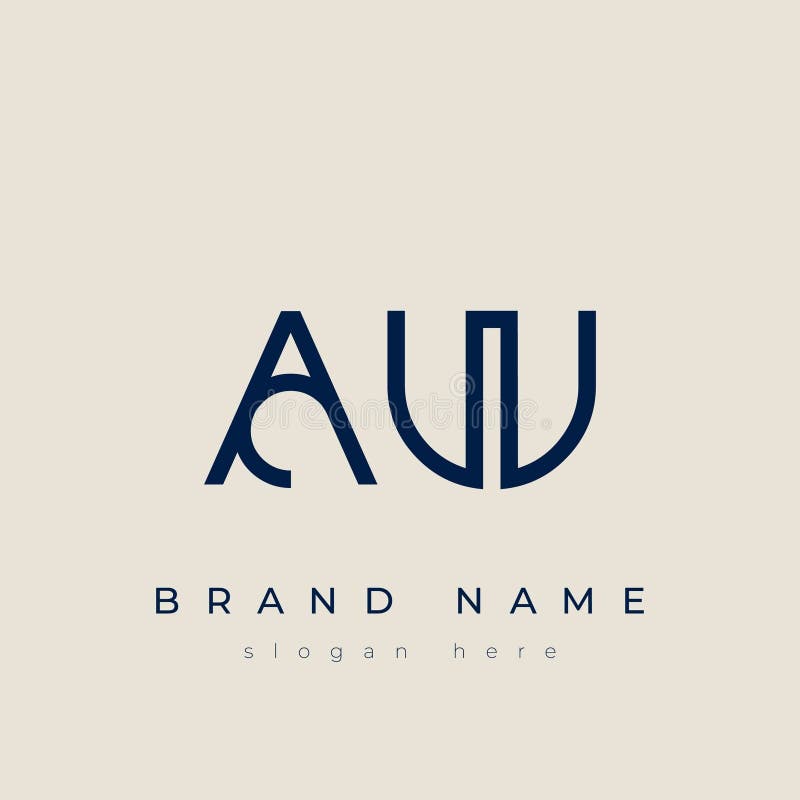 AW Abstract Letters Logo Monogram Stock Vector - Illustration of circle ...