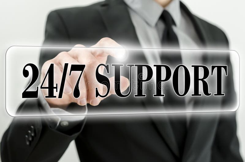 Always awailable support stock image. Image of communication - 35365497