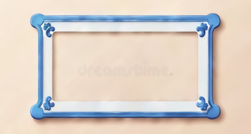 Awaiting a Masterpiece - a Blank Canvas in a Classic Frame Stock ...