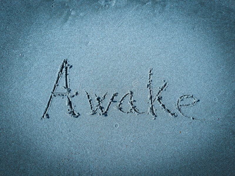 AWAKE Written with Coffee Beans Stock Image - Image of drug, closeup ...