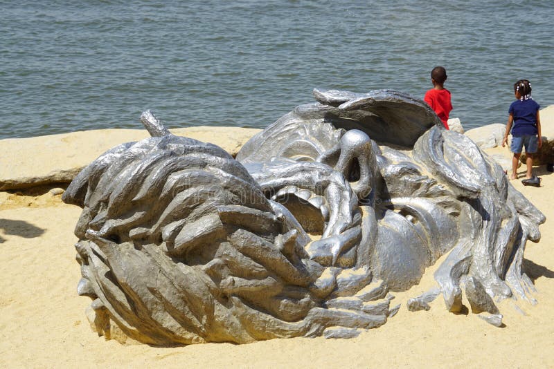 The Awakening Sculpture at National Harbor Editorial Stock Image ...