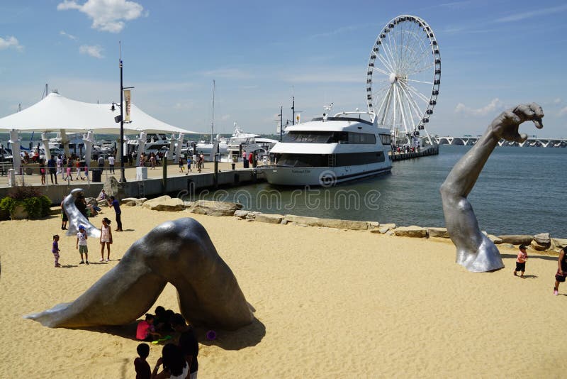 The Awakening Sculpture at National Harbor Editorial Stock Photo ...