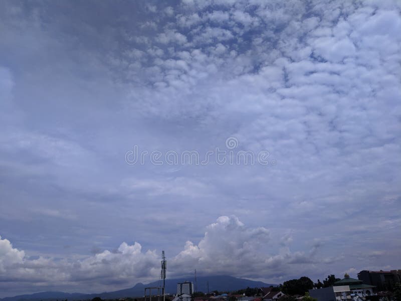 Awan biru stock image. Image of biru, wind, dusk, awan - 266942705