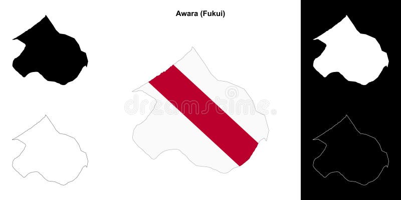 Awara outline map stock illustration. Illustration of region - 379113962