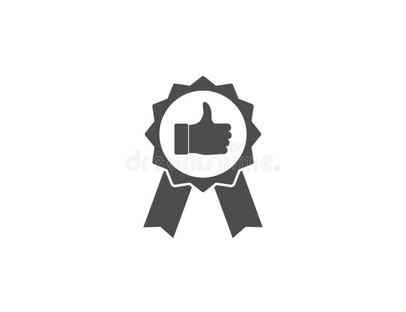 Award Appreciation. Thumb Up Icon. Vector Illustration. Stock Vector ...