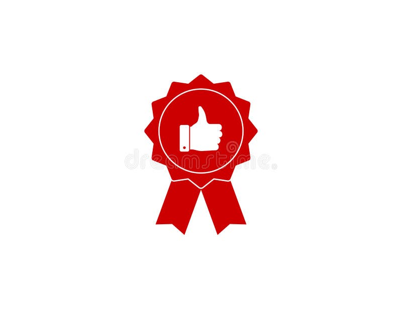 Award Appreciation. Thumb Up Icon. Vector Illustration Stock ...