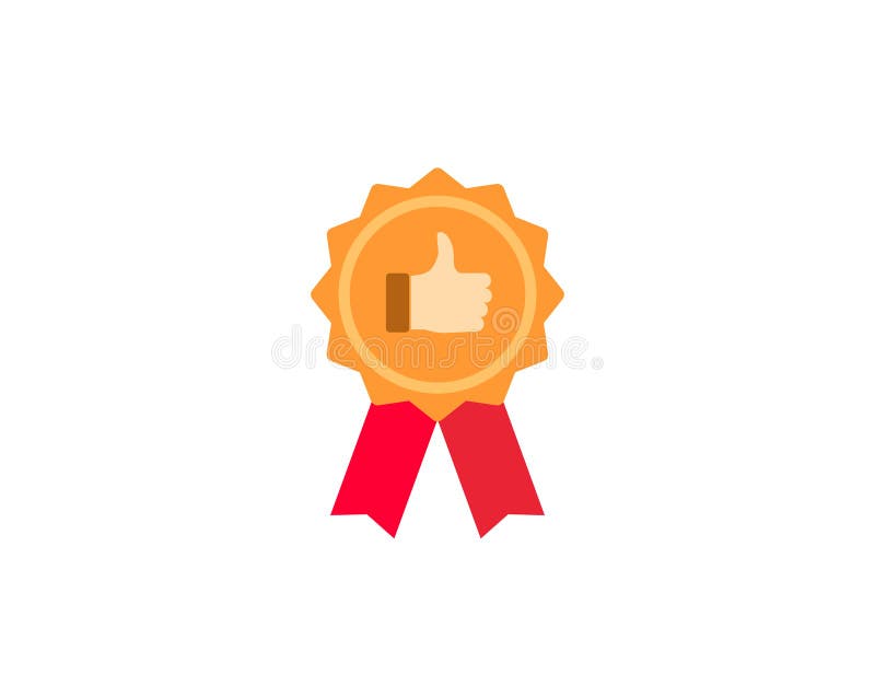 Award Appreciation. Thumb Up Icon. Vector Illustration. Stock Vector ...
