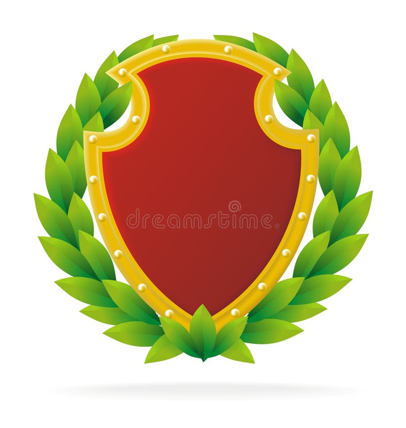 Award as ruby shield stock vector. Illustration of trophy - 19531605