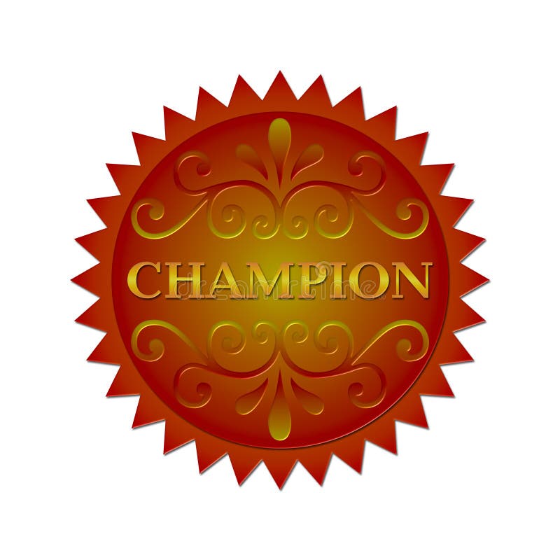 Award ribbon isolated stock illustration. Illustration of medal - 15576707