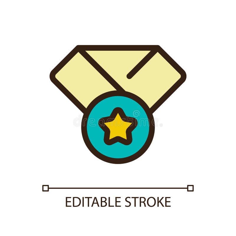Award Badge Pixel Perfect RGB Color Ui Icon Stock Vector - Illustration ... Award Badge Pixel Perfect RGB Color Ui Icon Stock Vector - Illustration ...