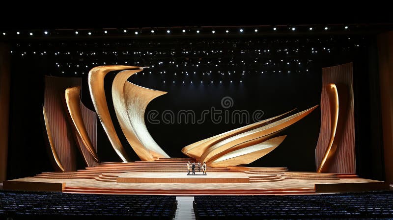 Award Ceremony Stage Design, Indoor Venue, Presenters Stock Image ...