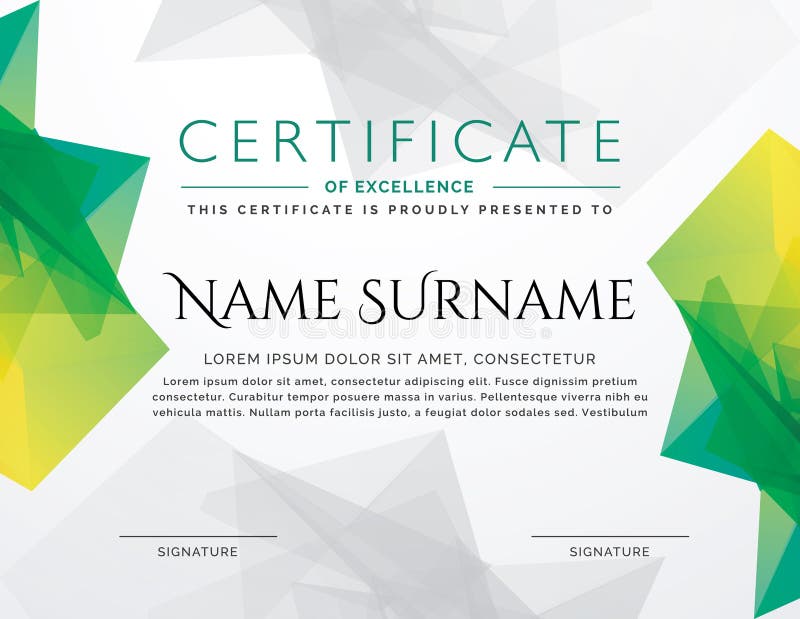 Award Certificate Design Template for Recognition Elegant Design ...
