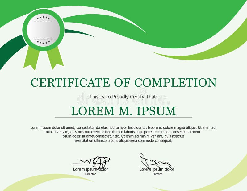 Award Certificate Design Template for Recognition Elegant Design ...