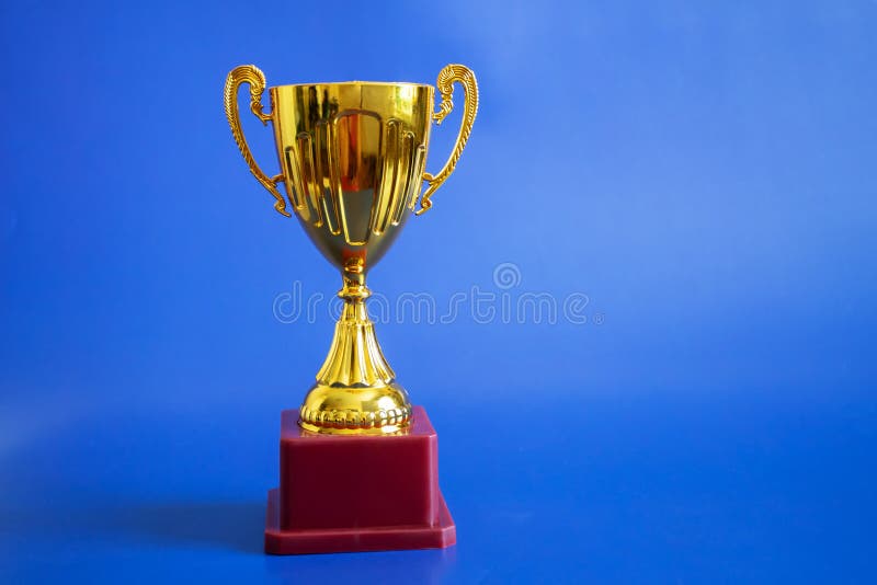 Award Cup, Gold Prize for First Place, Awards Ceremony Stock Photo ...
