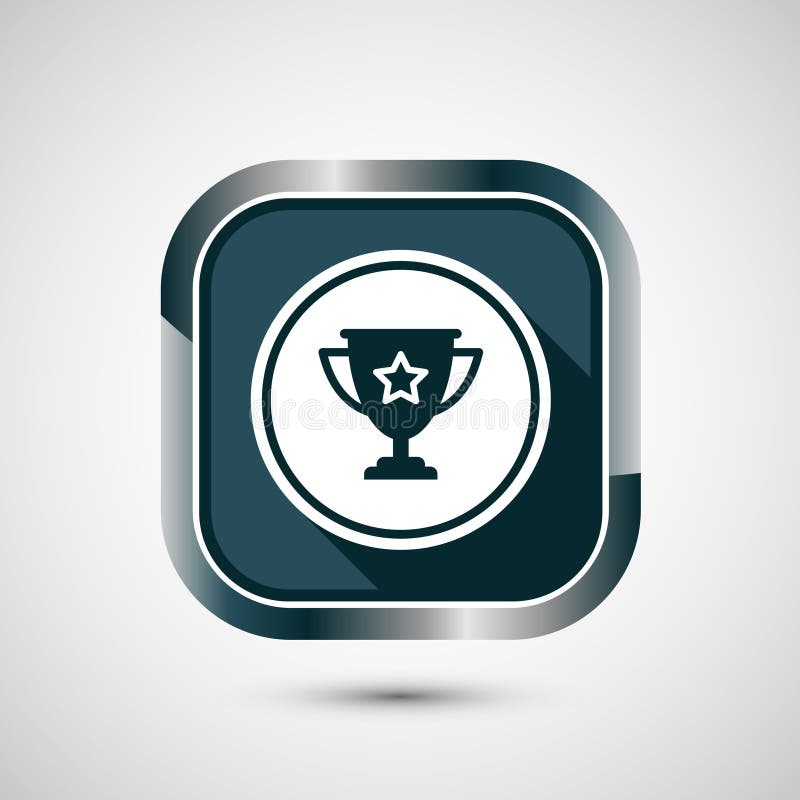 Award Icon Design Illustration, Winning Icon, Champion Symbol, Gray ...
