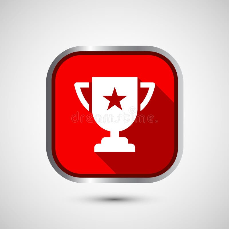 Award Icon Design Illustration, Winning Icon, Champion Symbol, Red ...