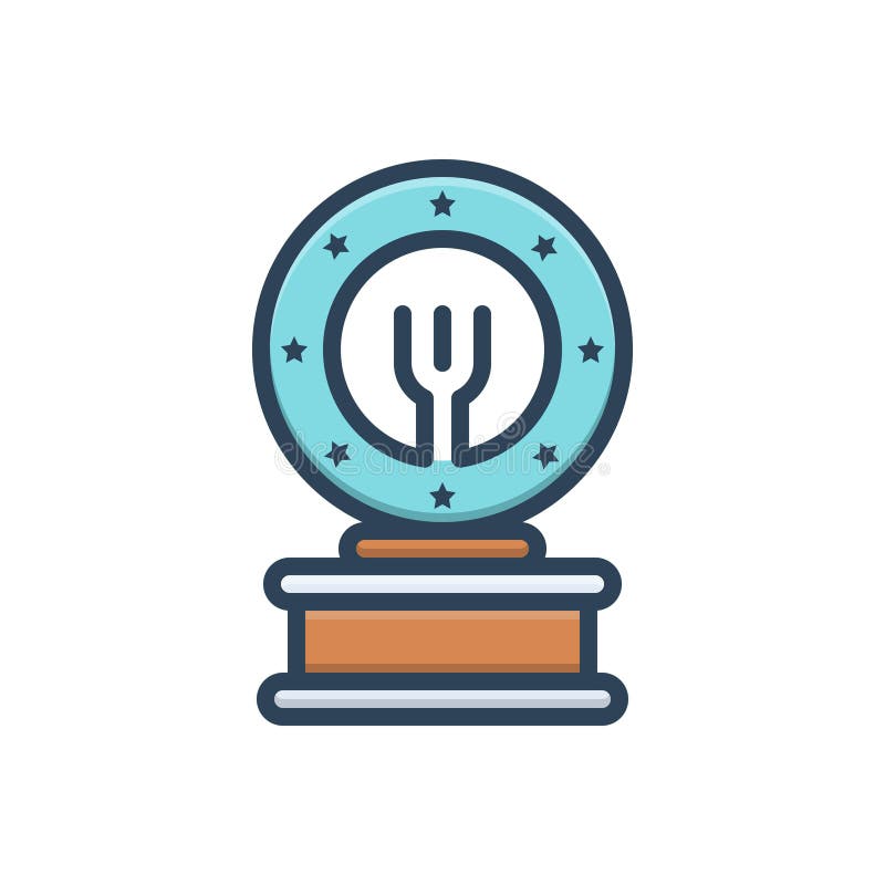 Color Illustration Icon for Award, Food and Reward Stock Vector ...