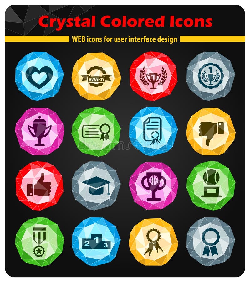 Award icon set stock illustration. Illustration of icon - 88583305