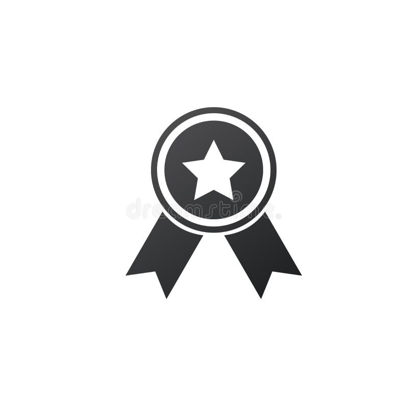 Award Icon with Star in the Middle. Vector Illustration Isolated on ...