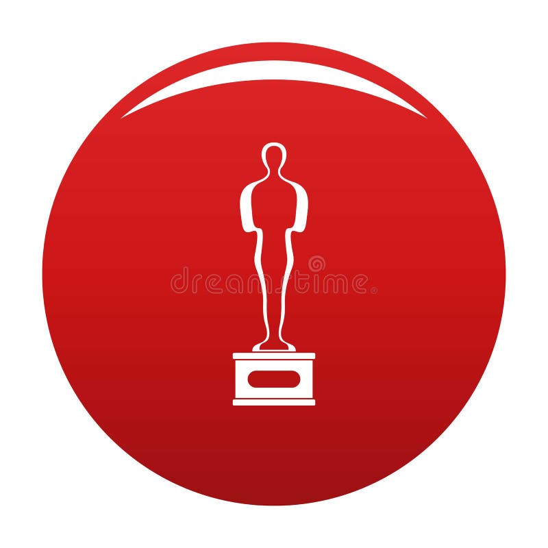 Award icon vector red stock vector. Illustration of object - 153531367