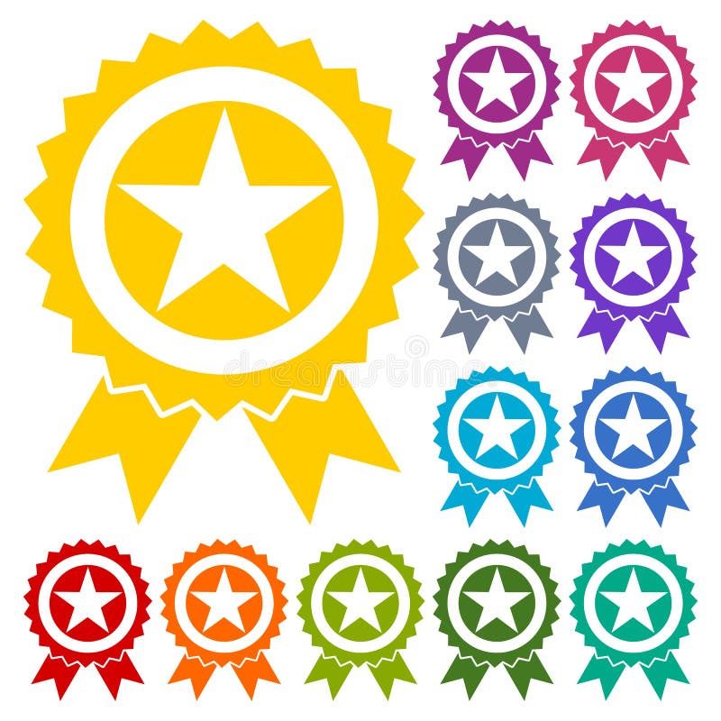 Award icons set stock vector. Illustration of celebration - 83963722