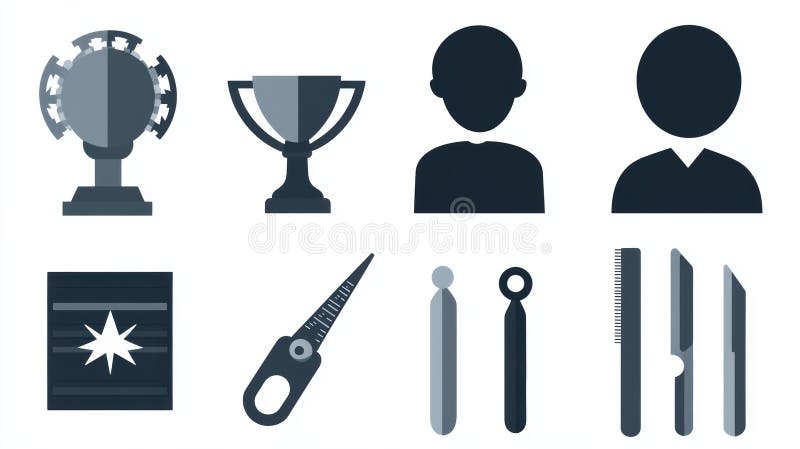 Award Icons and Tools stock illustration. Illustration of profile ...