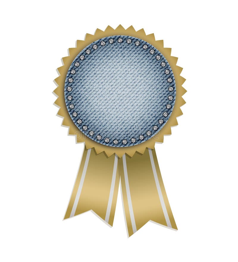 Award jeans sticker stock vector. Illustration of diamond - 93781561