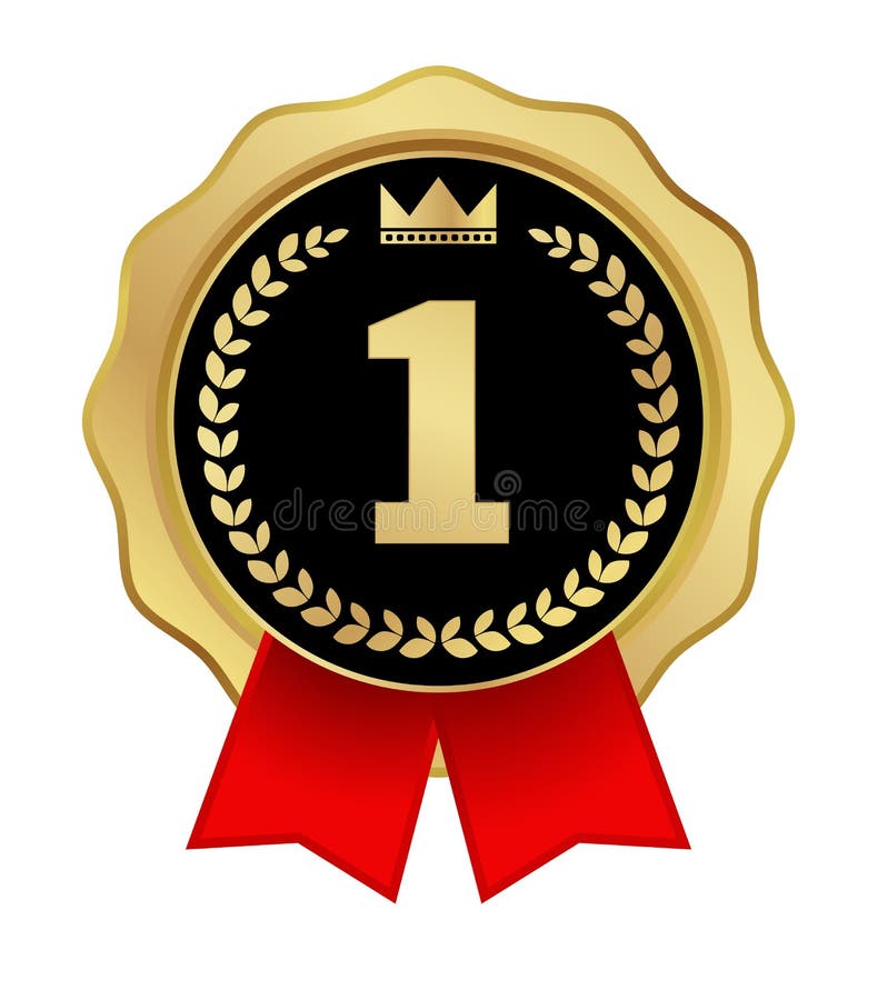 Award Label First Place Icon Stock Vector - Illustration of event ...