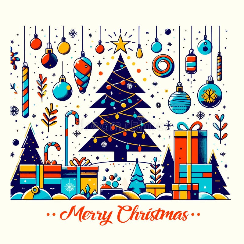 Christmas Postcard Features Elegant Calligraphic Season Wishes ...