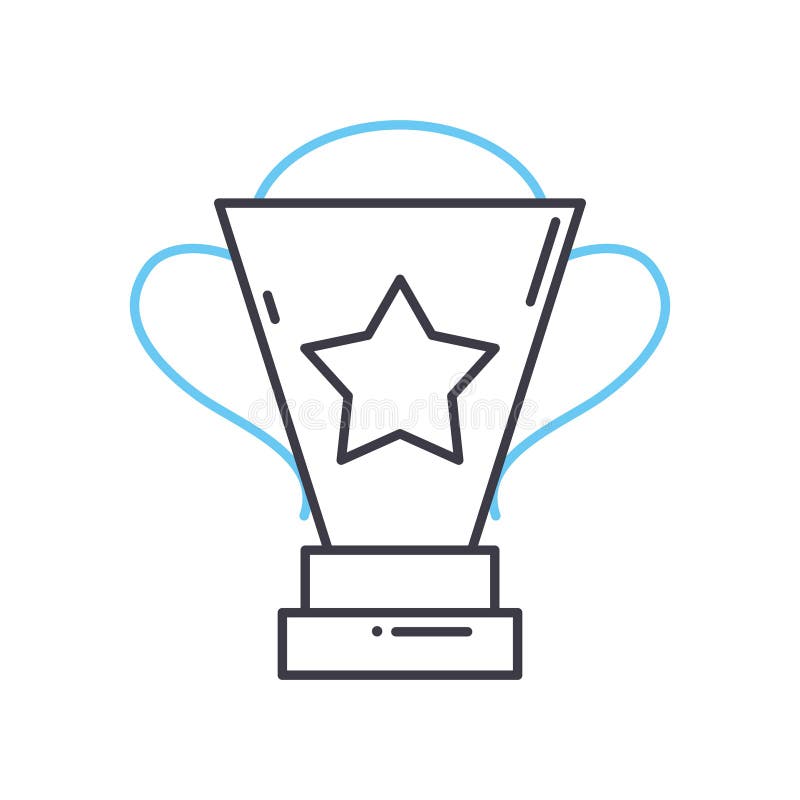 Award Line Icon, Outline Symbol, Vector Illustration, Concept Sign ...