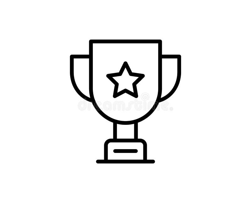 Award line icon stock vector. Illustration of victory - 189509907