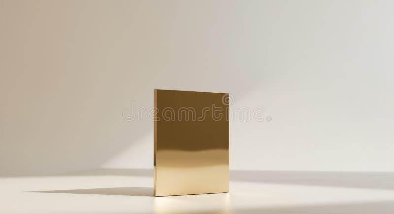 Award Plaque Gold Glossy Luxury Empty Square Winner Trophy Template ...